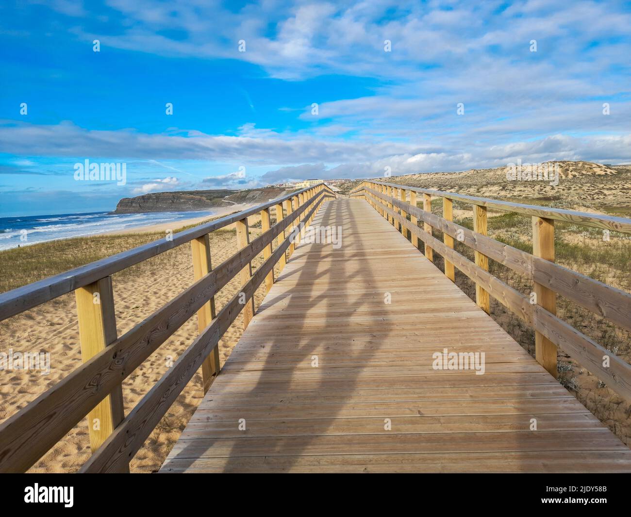 boardwalk through the sand dunes Stock Photo - Alamy