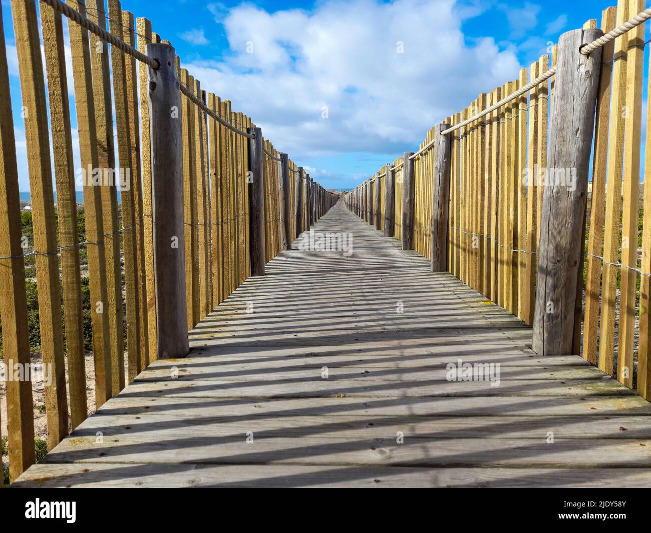 boardwalk through the sand dunes Stock Photo - Alamy