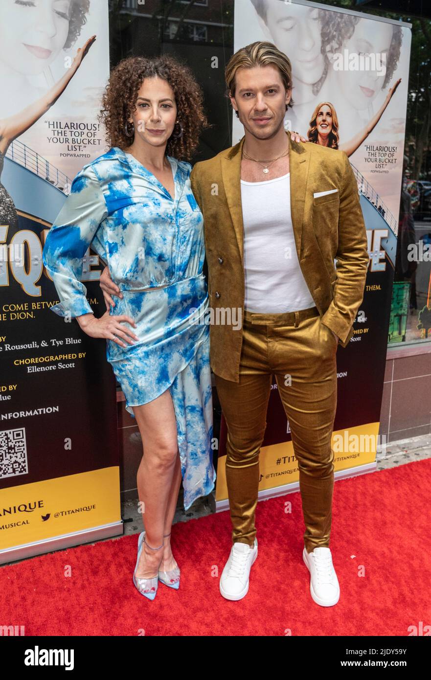 New York, NY - June 23, 2022: Alex Ellis and Constantine Rousouli ...