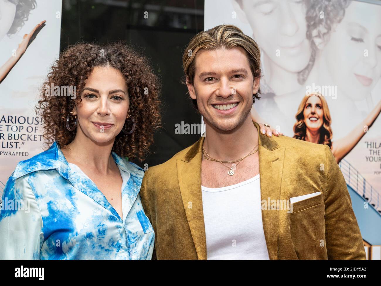 New York, NY - June 23, 2022: Alex Ellis and Constantine Rousouli ...