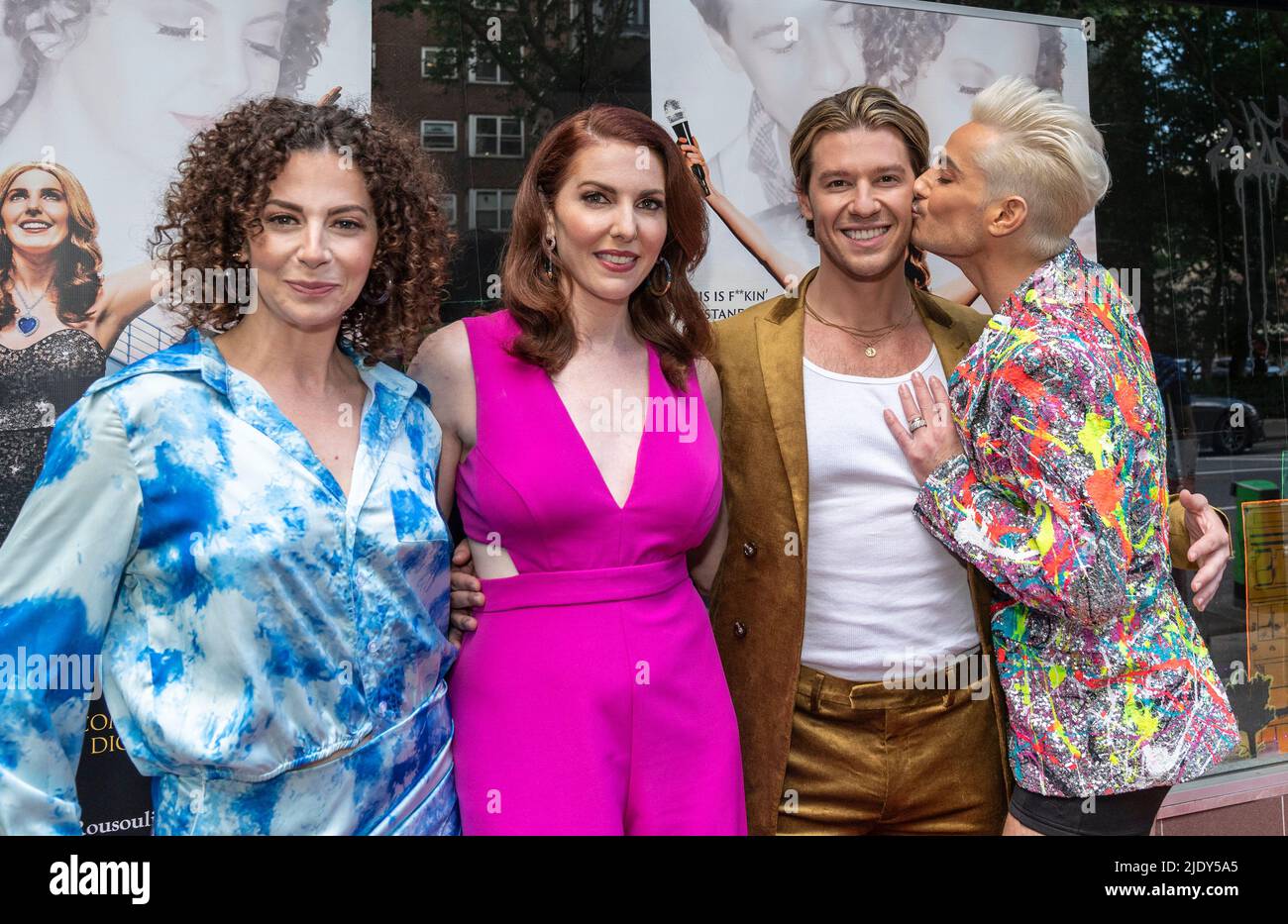 New York, NY - June 23, 2022: Alex Ellis, Marla Mindelle, Constantine ...