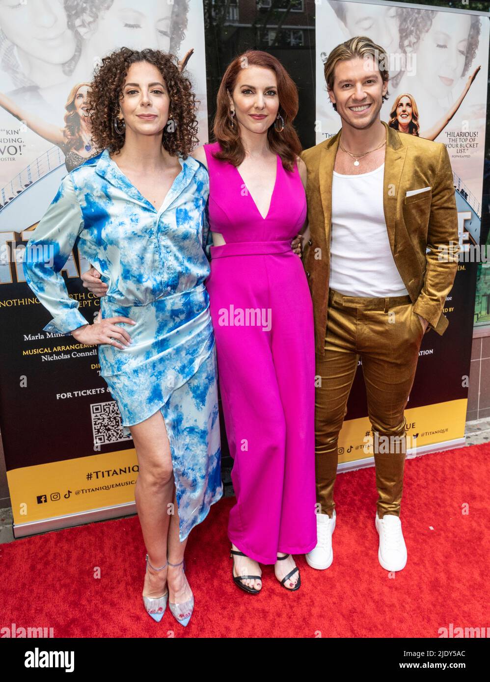 New York, NY - June 23, 2022: Alex Ellis, Marla Mindelle and ...