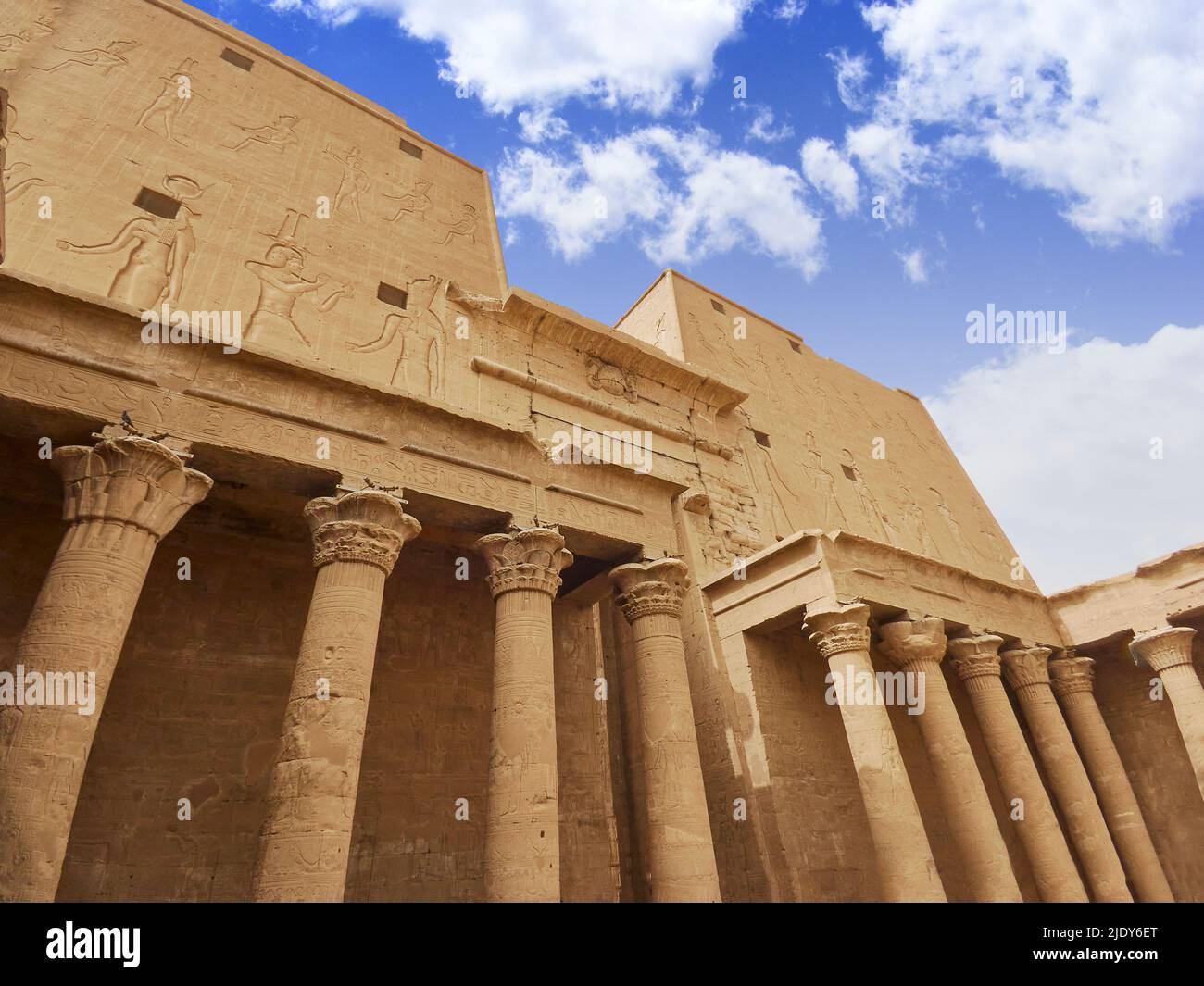 edfu temple in egypt with its incredible antiquities Stock Photo - Alamy