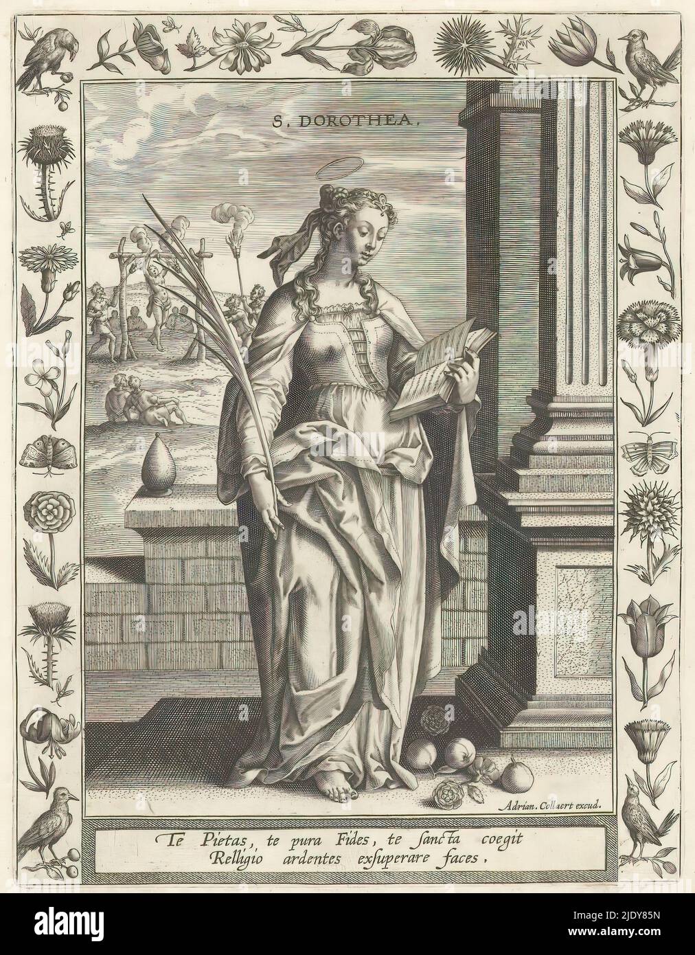 Saint Dorothea, Saint Dorothea. Part of a series of 24 representations ...