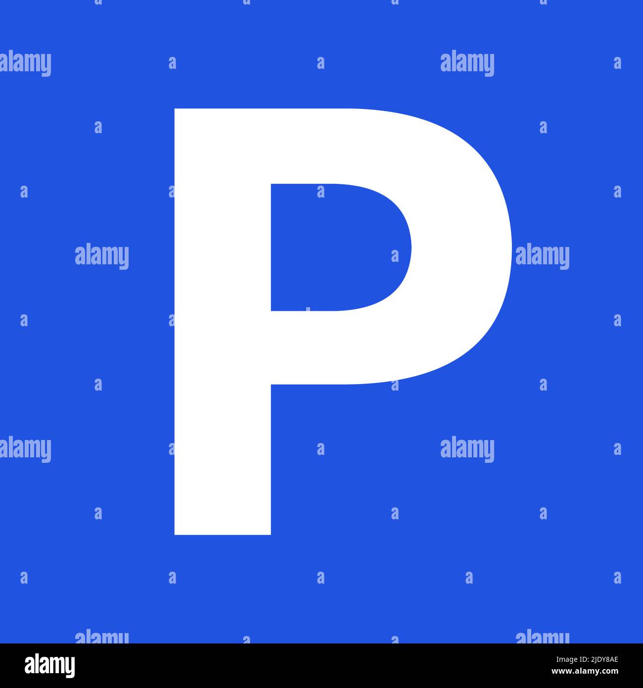 Square parking sign. Parking and bicycle parking. Editable vector Stock ...