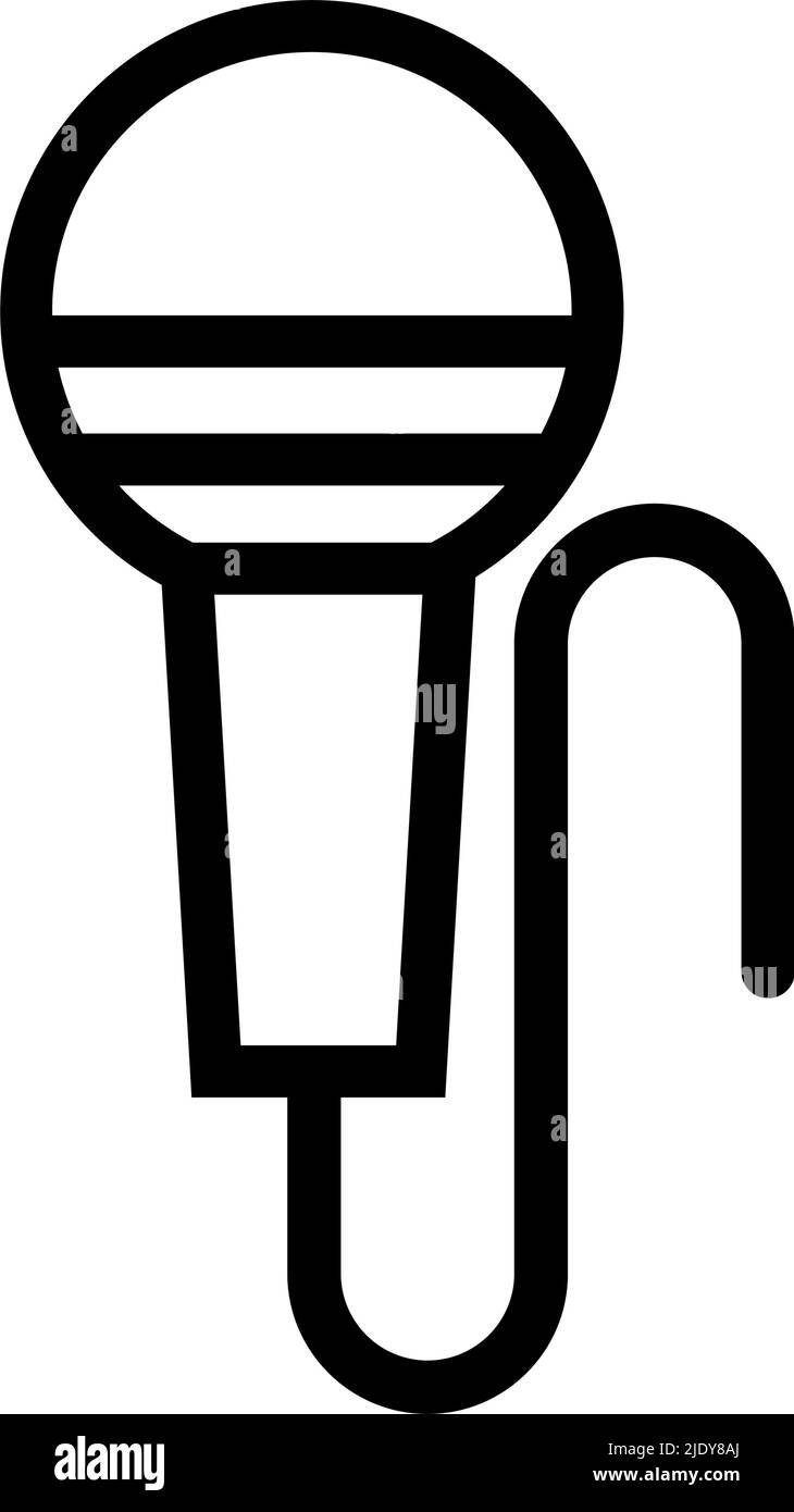 Hand Microphone Icon and Code. Microphone for karaoke and interview ...