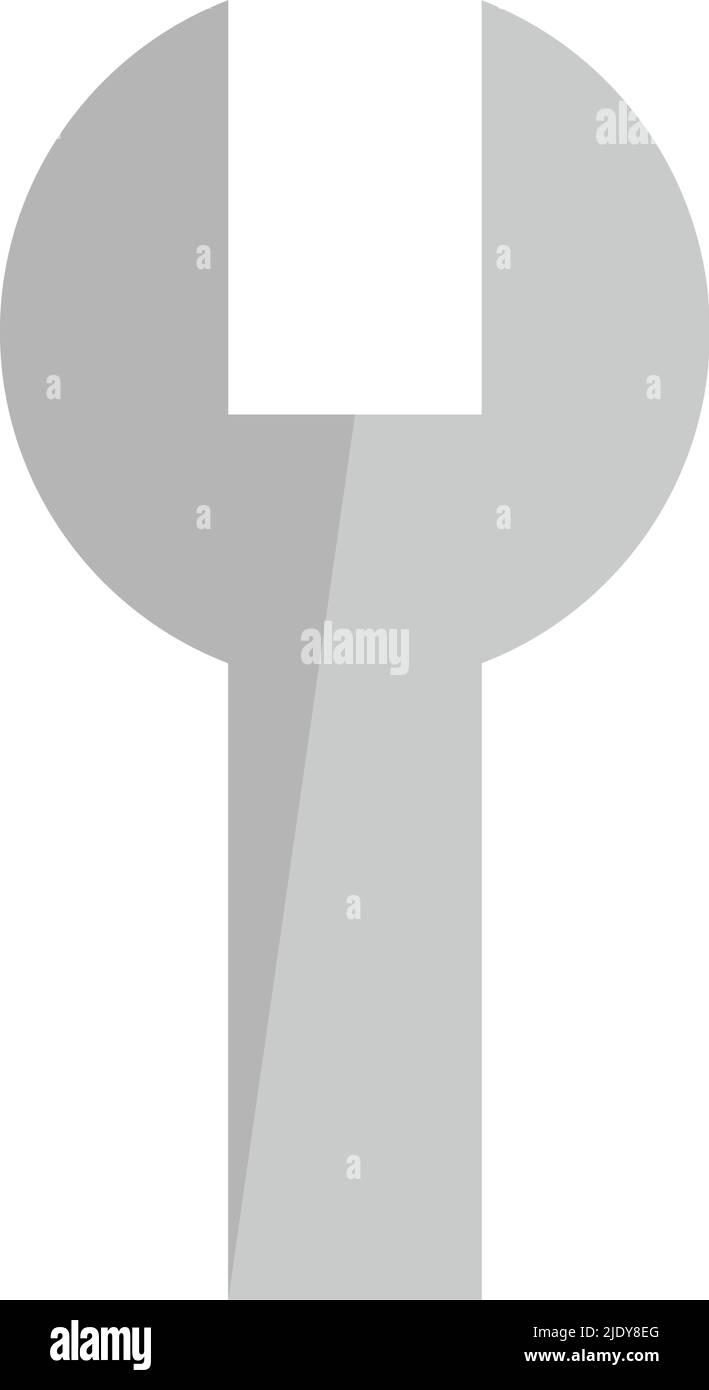 Modern spanner wrench icon. Adjustments and settings. Editable vector ... Modern spanner wrench icon. Adjustments and settings. Editable vector ...
