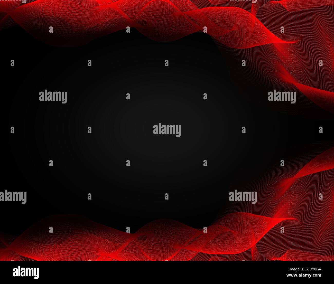 Abstract curve red line background, black gradient graphic design ...