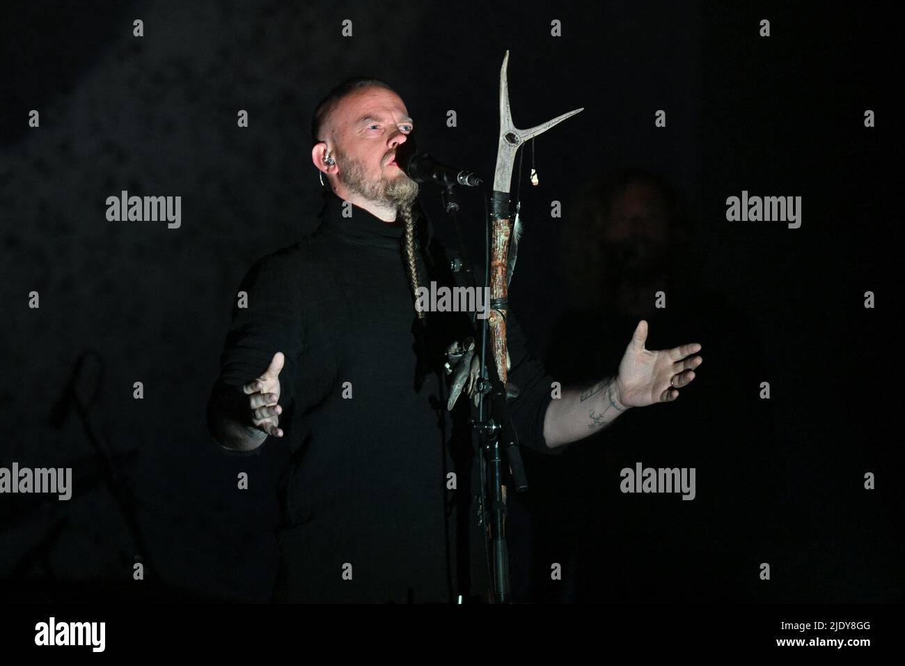 Clisson, France on June 24, 2022. Wardruna performing live during day 8 ...