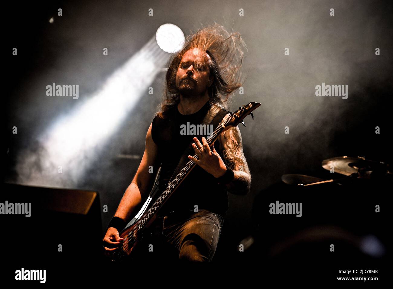 Clisson, France on June 24, 2022. Insomnium performing live during day ...