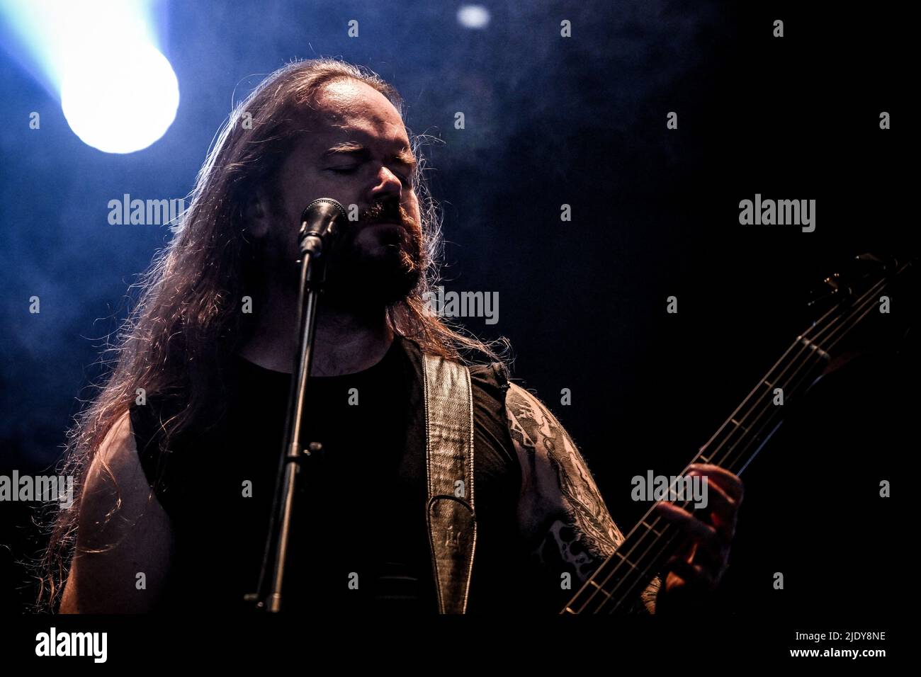 Clisson, France on June 24, 2022. Insomnium performing live during day ...