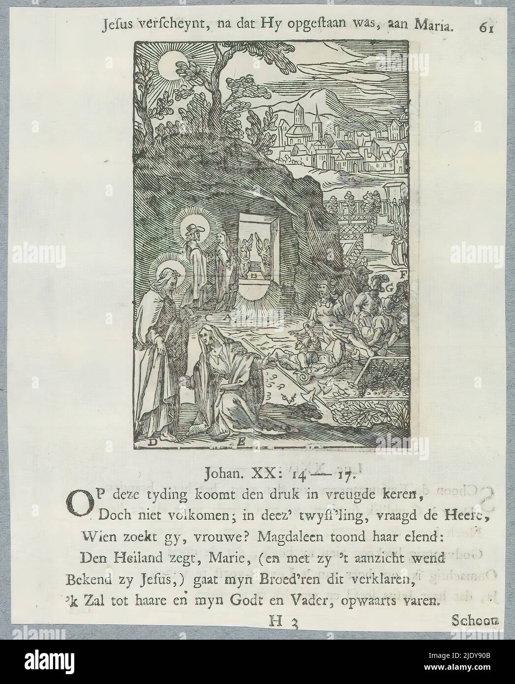 Mary magdalene sees two angels sitting hi-res stock photography and ...