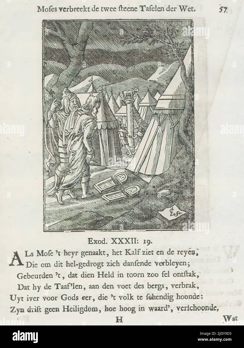 Moses breaks the tablets hi-res stock photography and images - Alamy