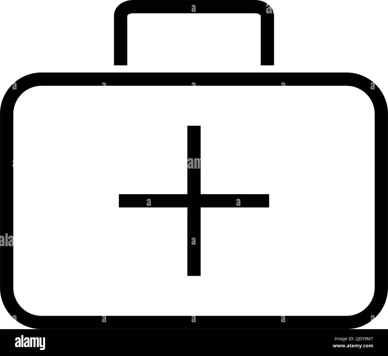 Medical box Icon. First aid bag. Editable vector Stock Vector Image ...