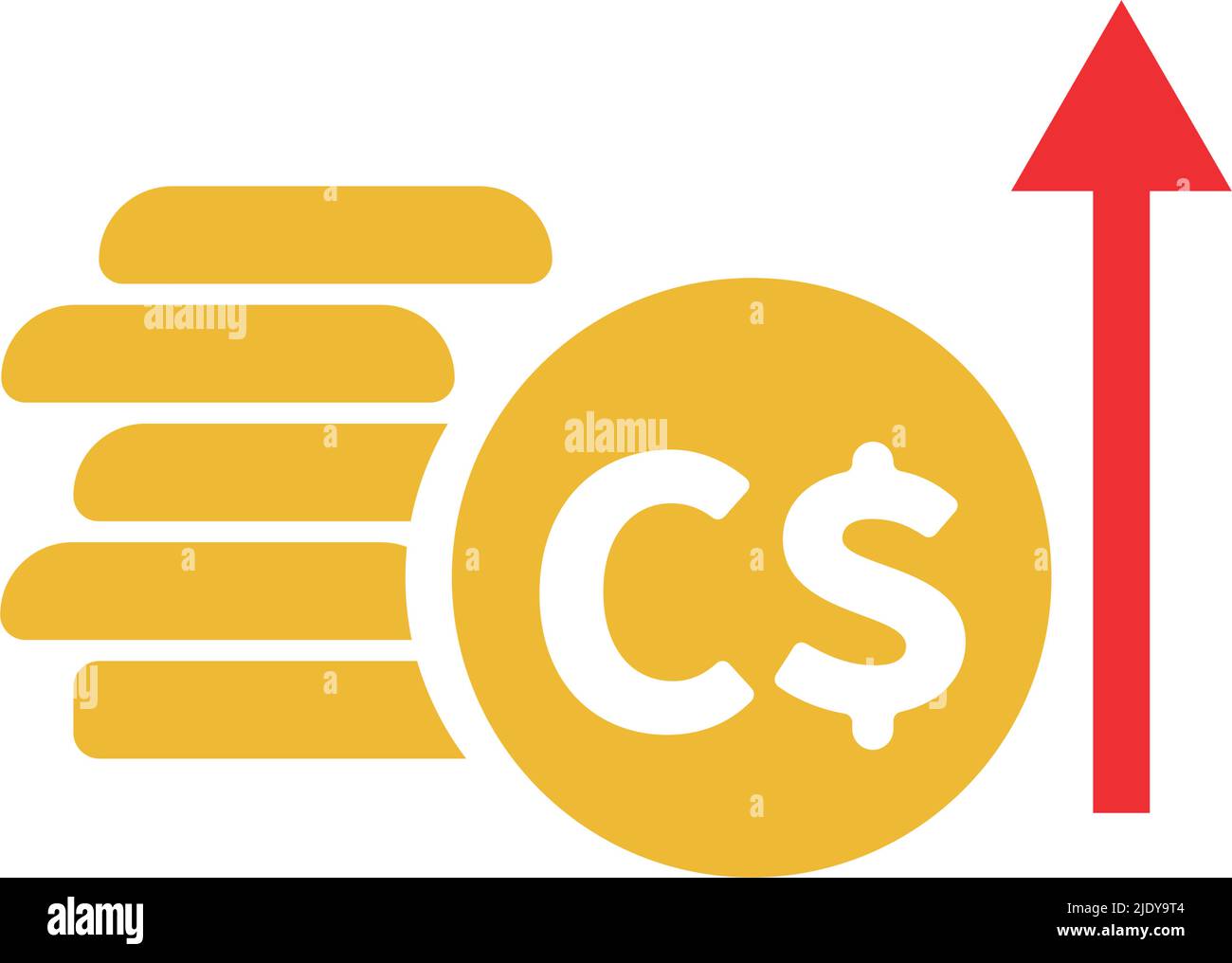 Icon price increase Cut Out Stock Images & Pictures - Alamy