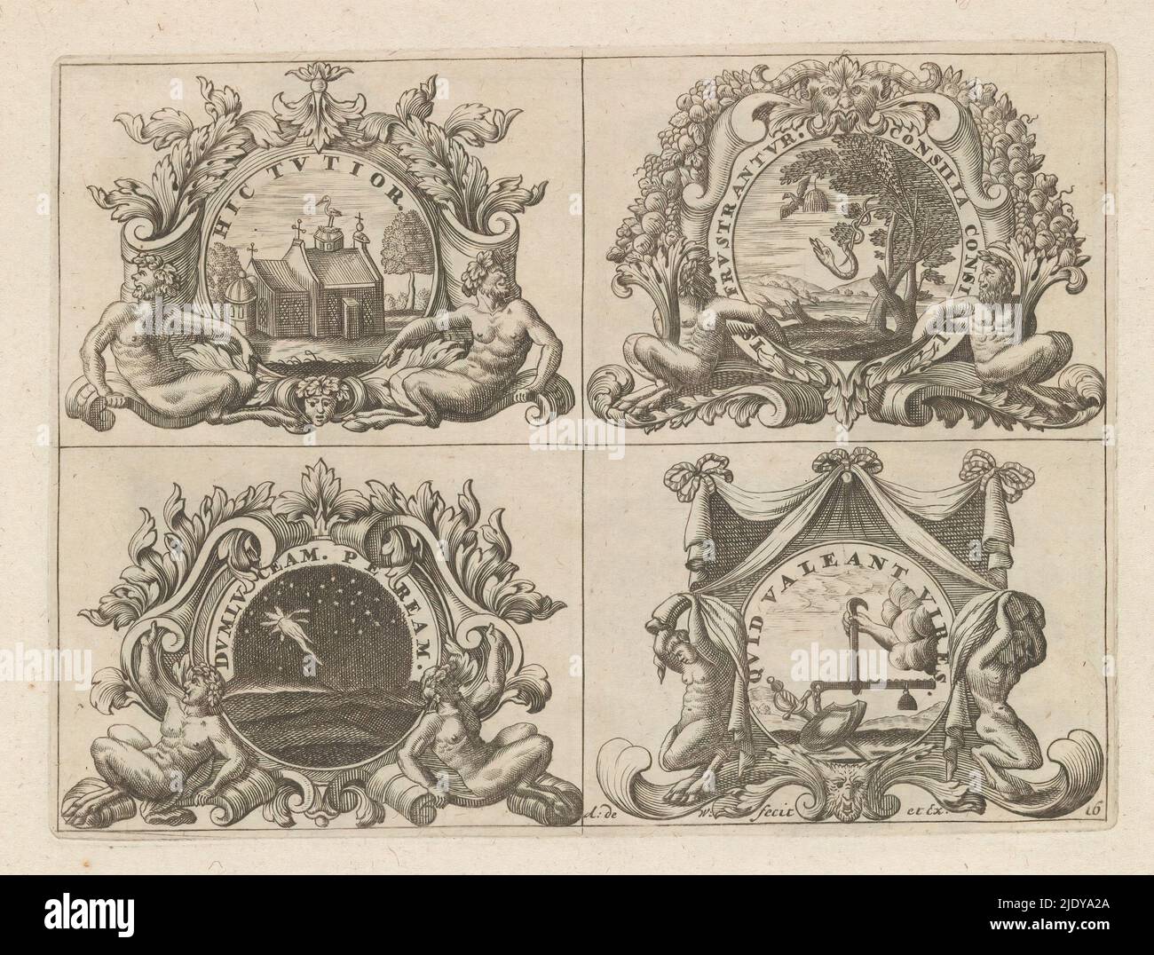 Print 16 from series 'Livre des plus belles devises...', Livre des plus ...