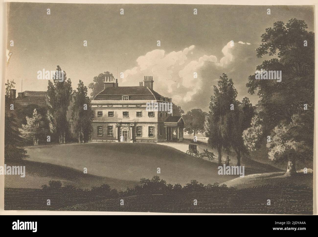 View of Woodlands House at Greenwich, Woodlands. The villa of J.J ...