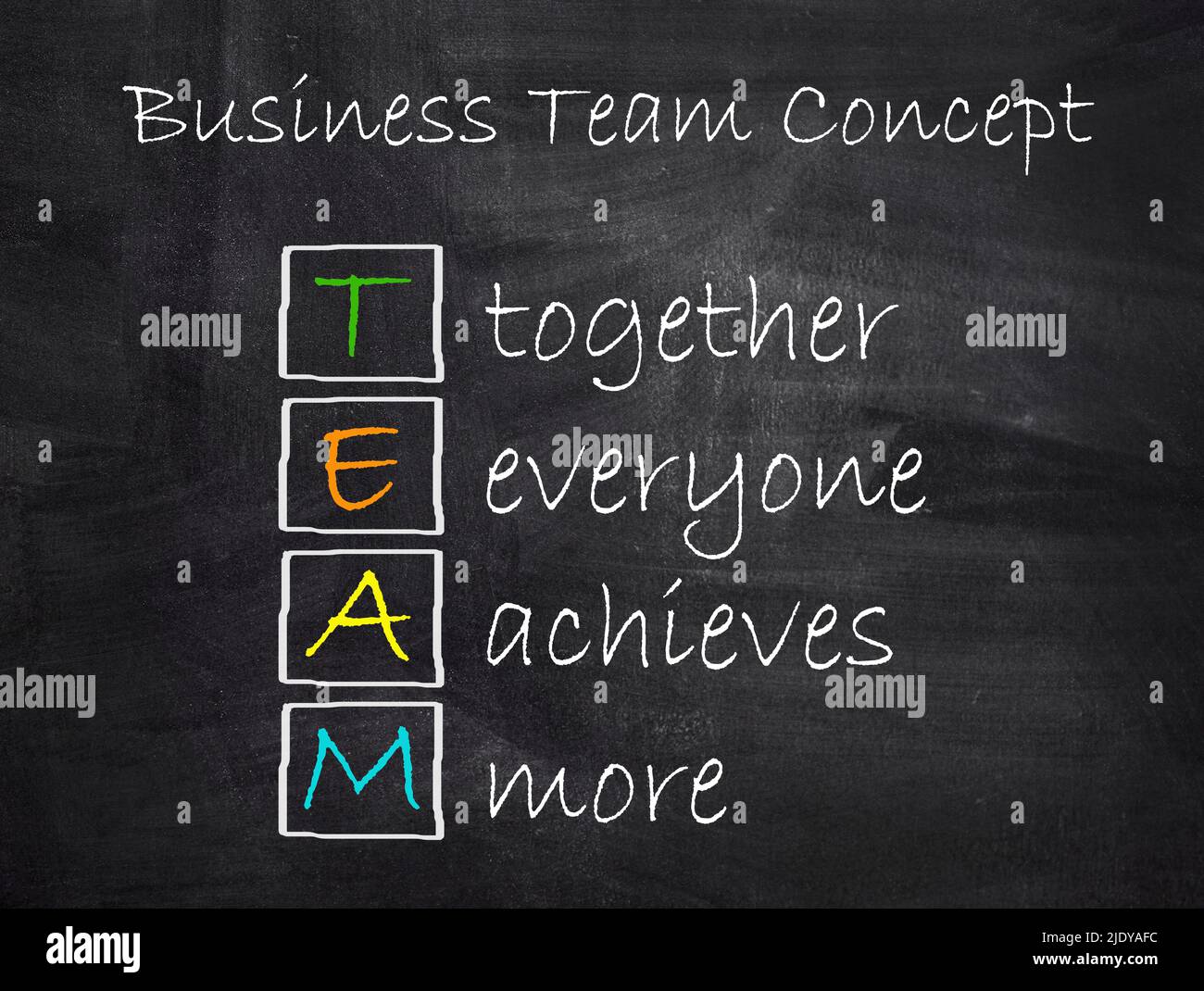 Business Team Concept (together everyone achieves more), teamwork ...