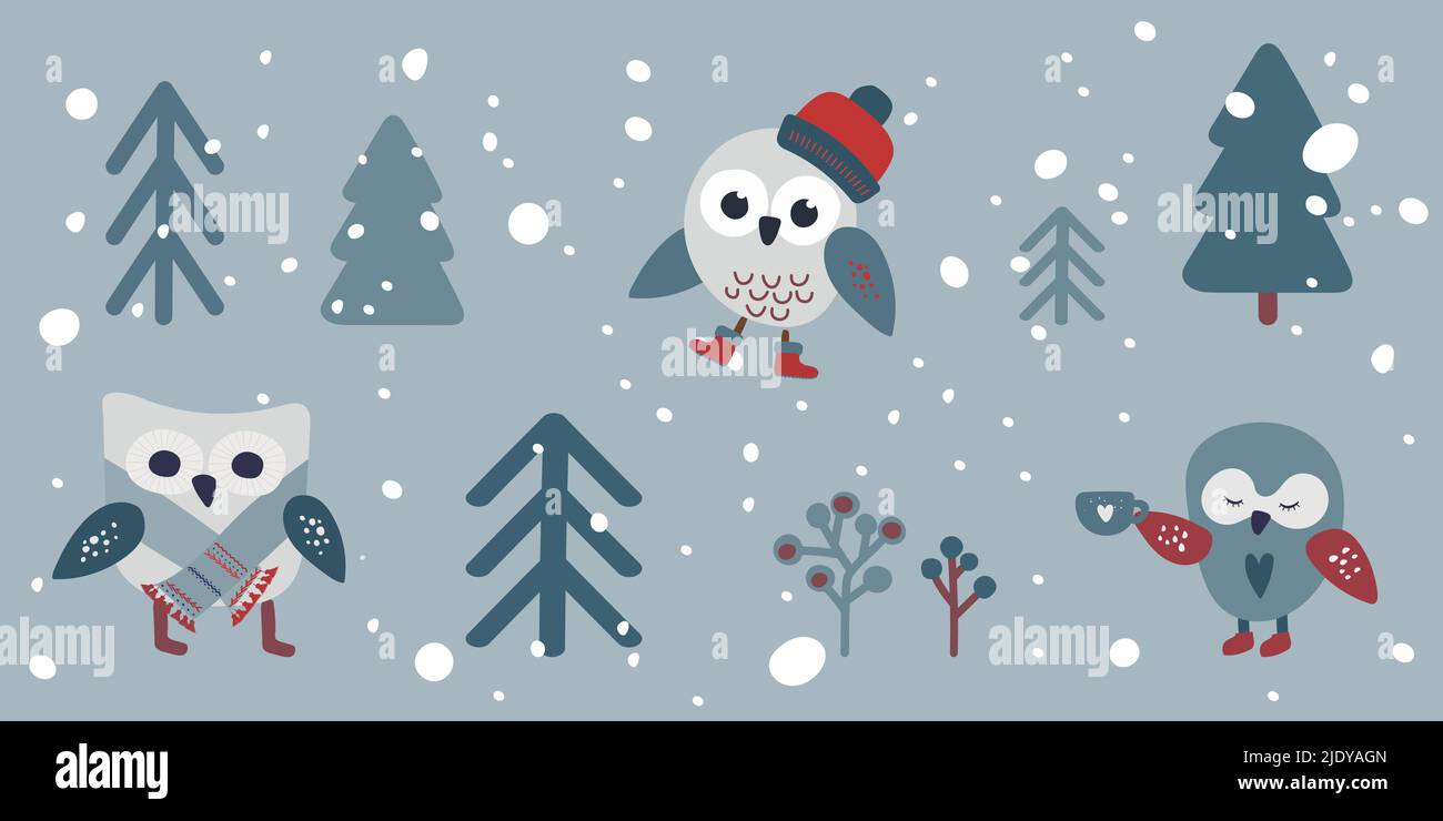 Christmas vector drawings Stock Vector Image & Art - Alamy