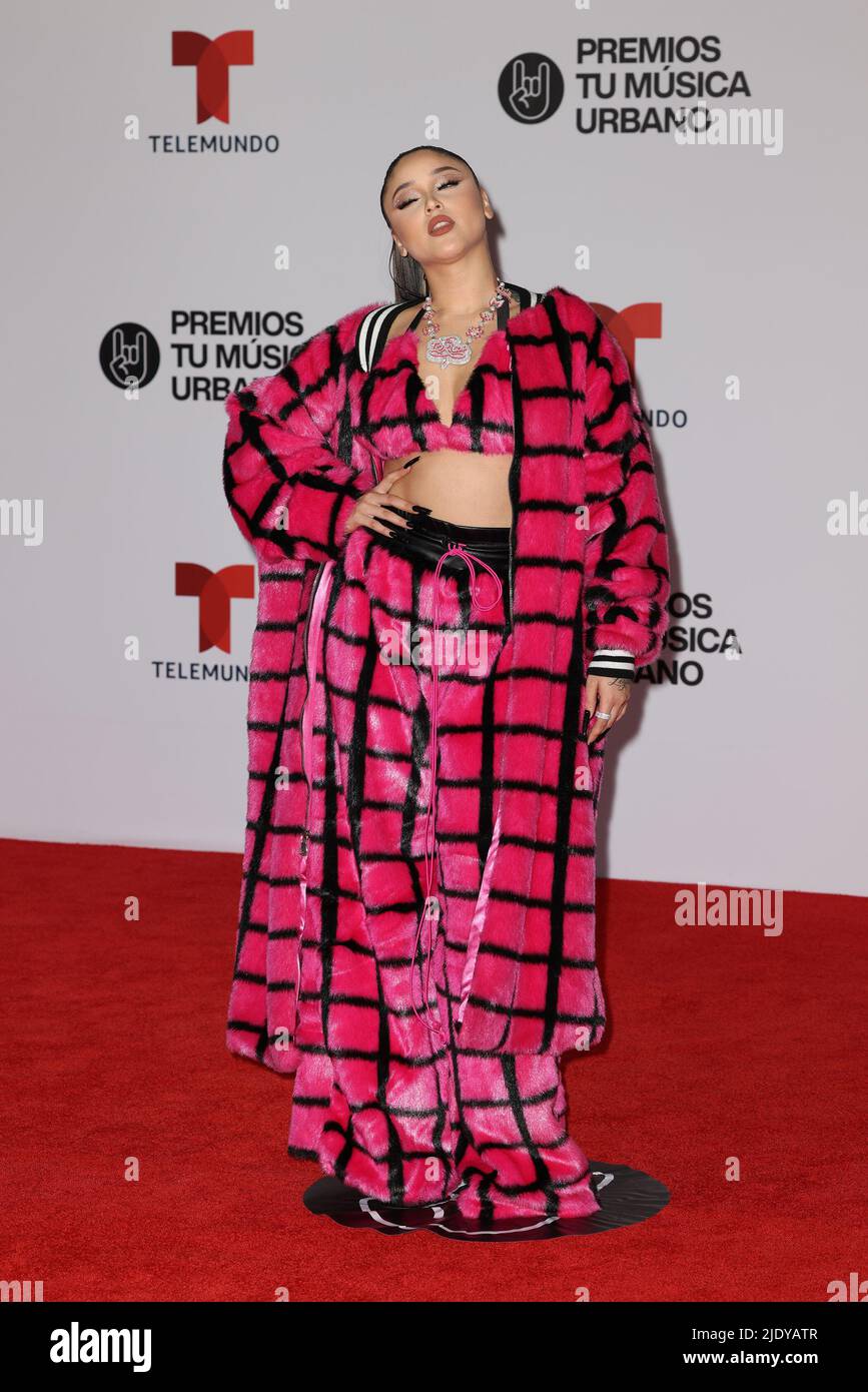 SAN JUAN, PUERTO RICO - JUNE 23: Marian Angelique attends Premios Tu ...