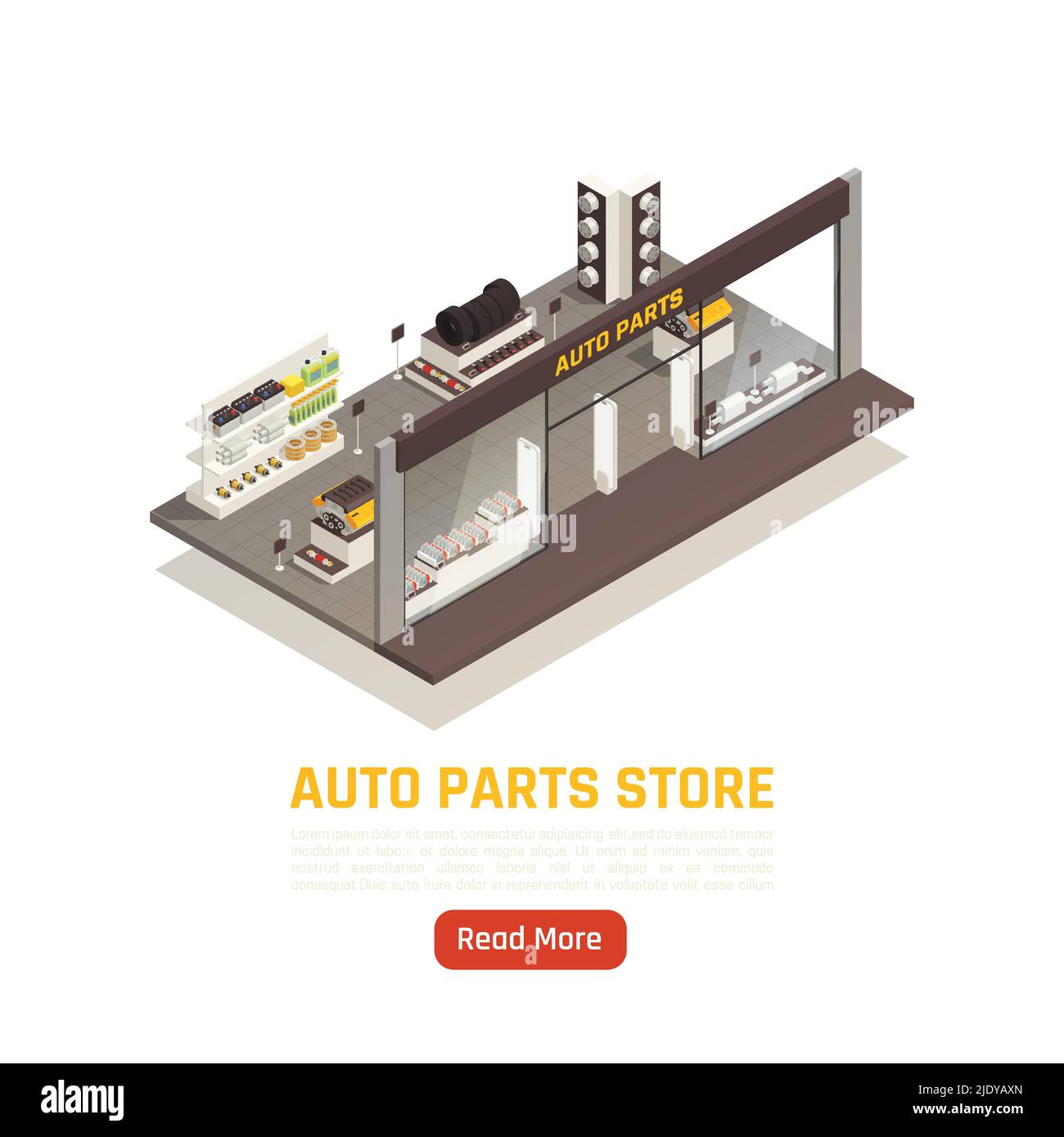 Auto parts display Stock Vector Images - Alamy