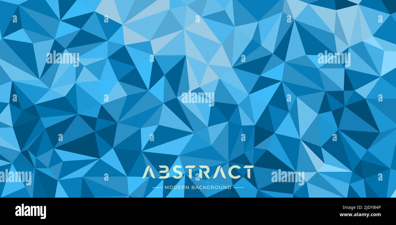 Abstract Triangular Blue Background , Vector. Modern blue abstract ...
