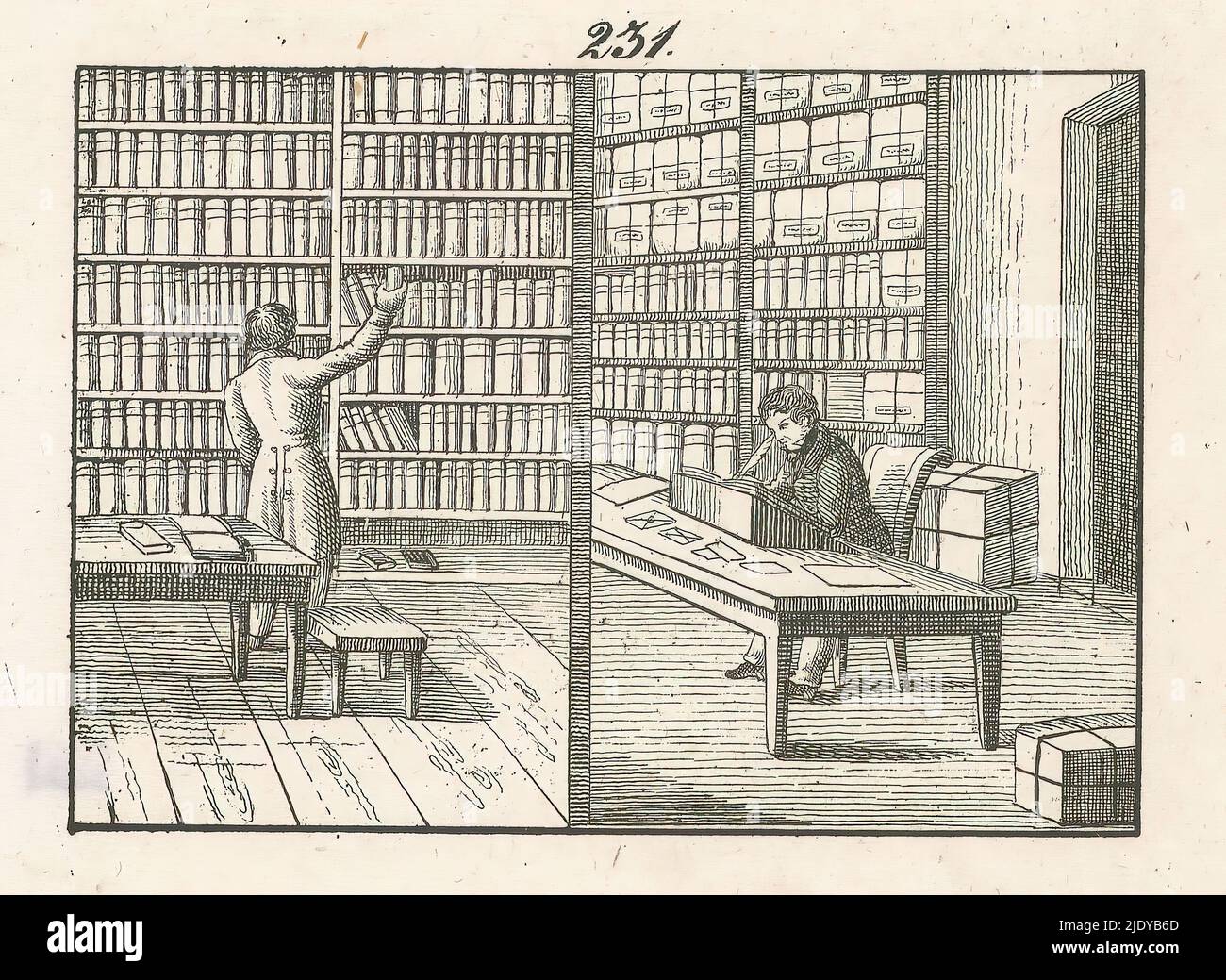 Two library scenes hi-res stock photography and images - Alamy