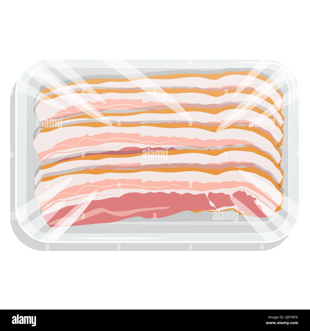 Packet bacon Stock Vector Images - Alamy