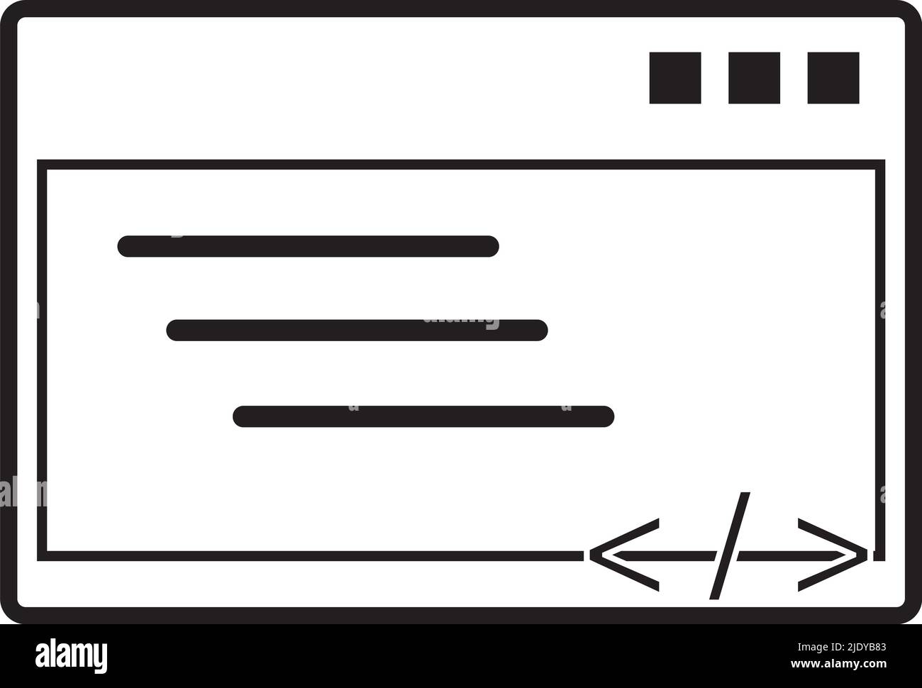 front end icon on white background. front end sign. flat style Stock ...