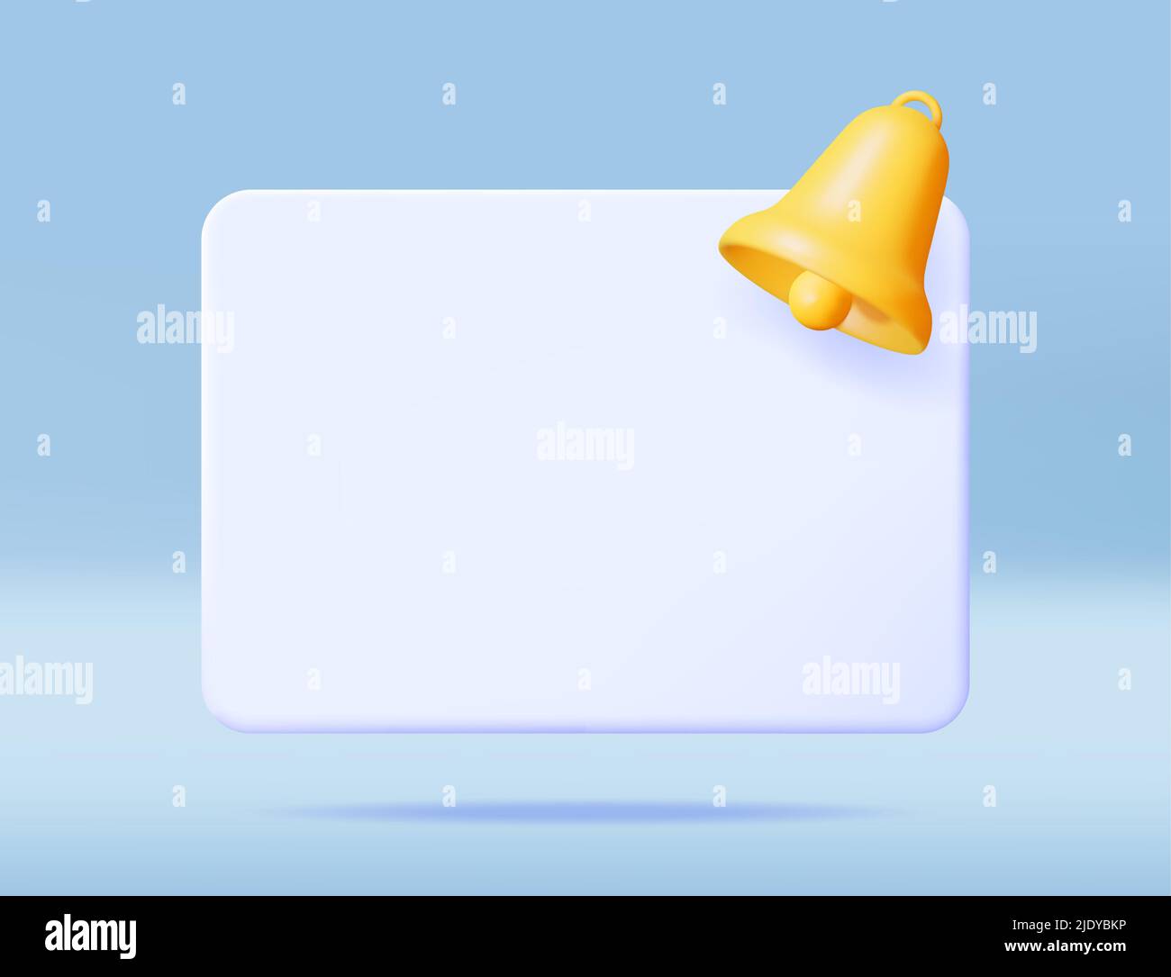 3d render empty reminder popup hi-res stock photography and images - Alamy