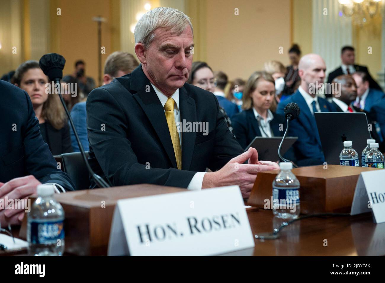 Richard Donoghue, former Acting Deputy Attorney General, takes his seat ...