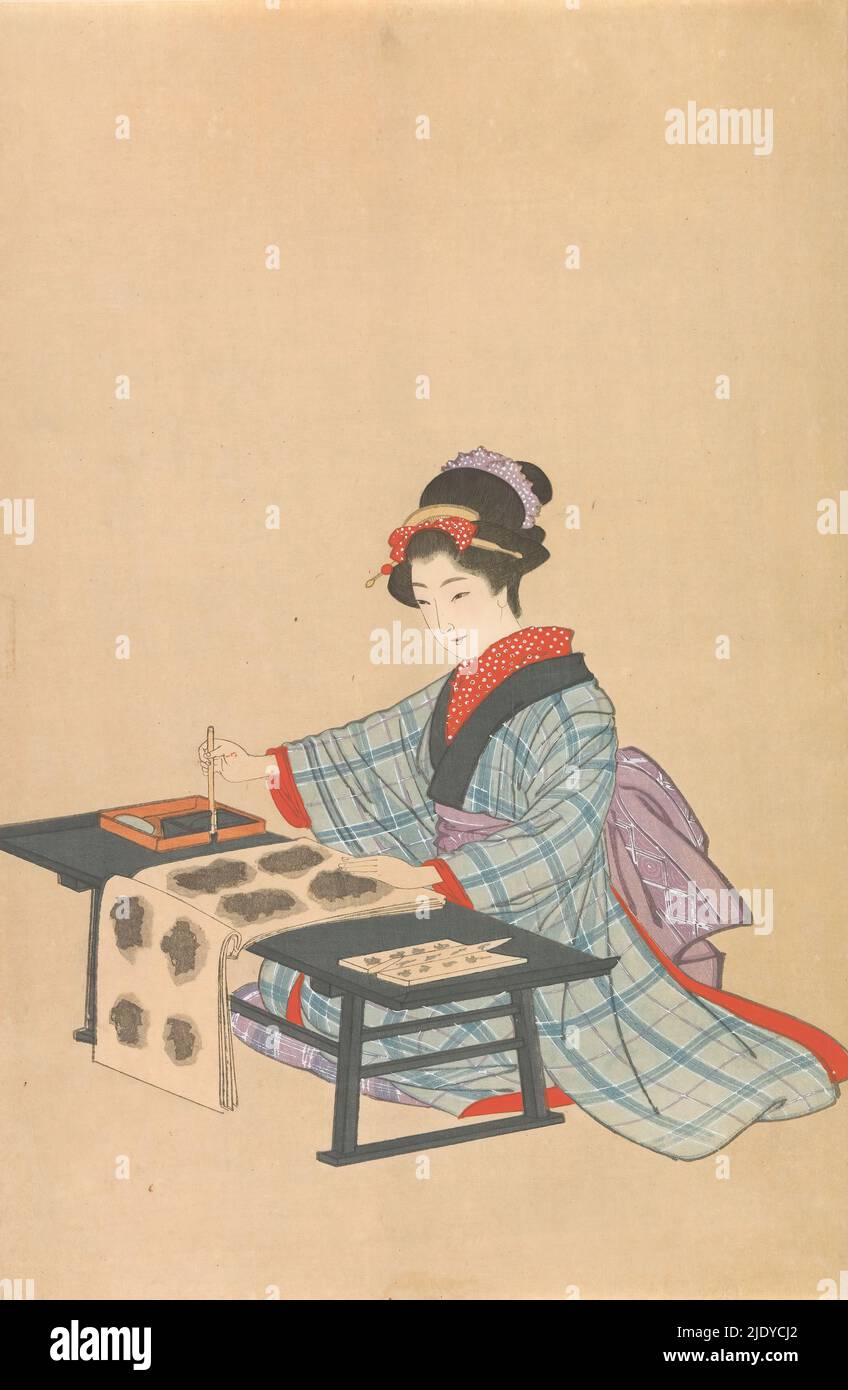 Calligraphed woman hi-res stock photography and images - Alamy