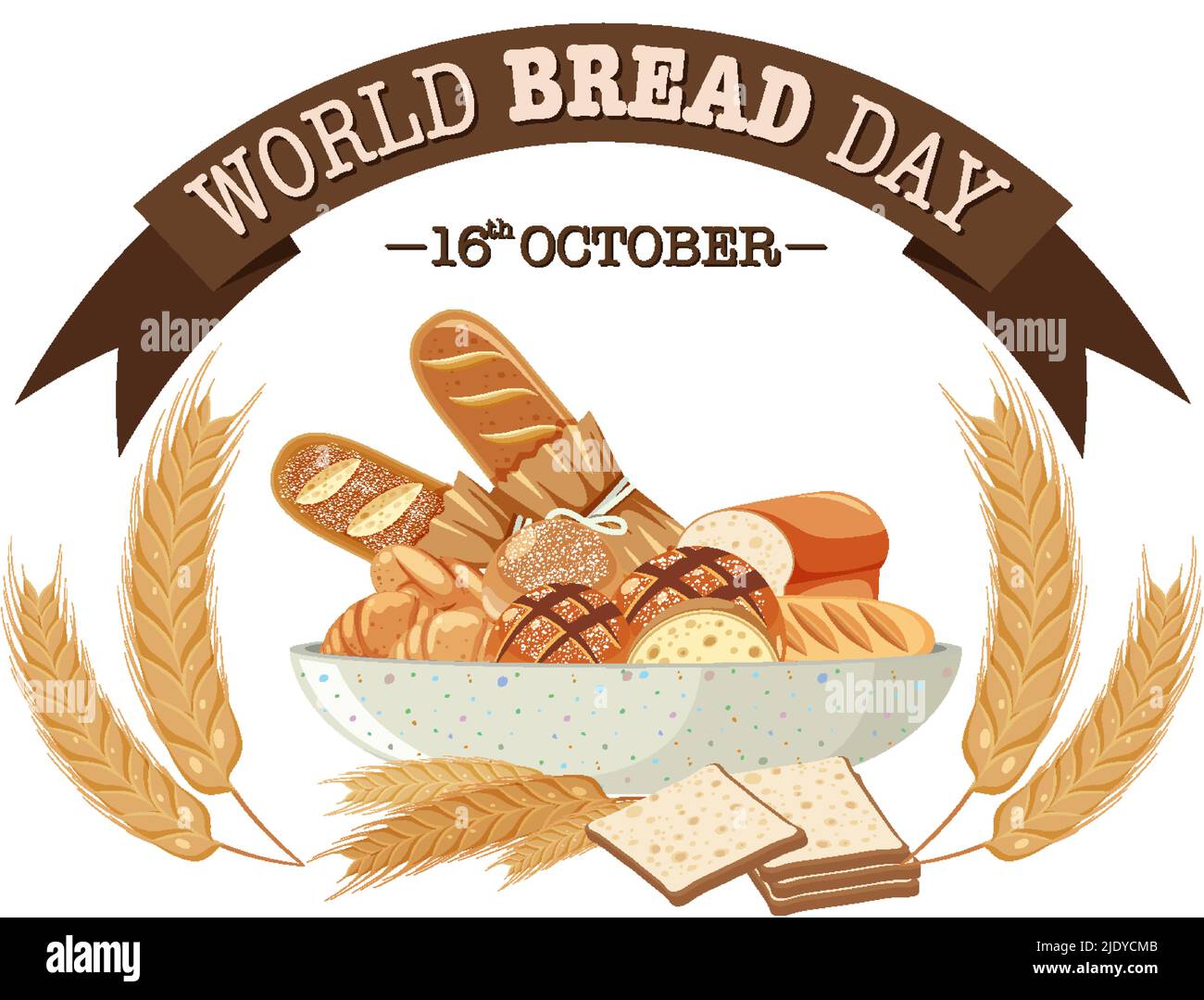 World bread day poster design illustration Stock Vector Image & Art - Alamy