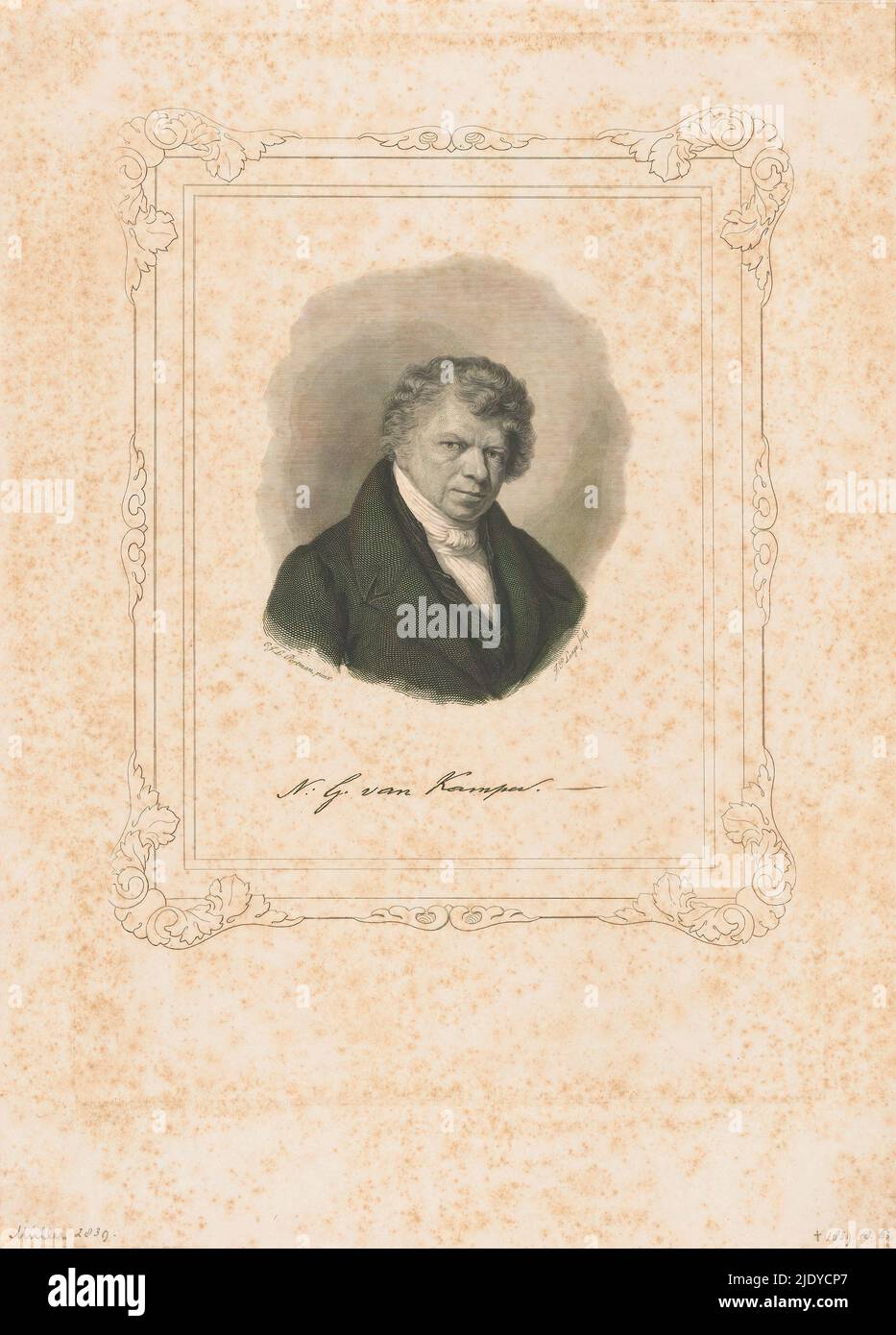 Portrait of Nicolaas Godfried van Kampen, N.G. van Kampen (title on ...
