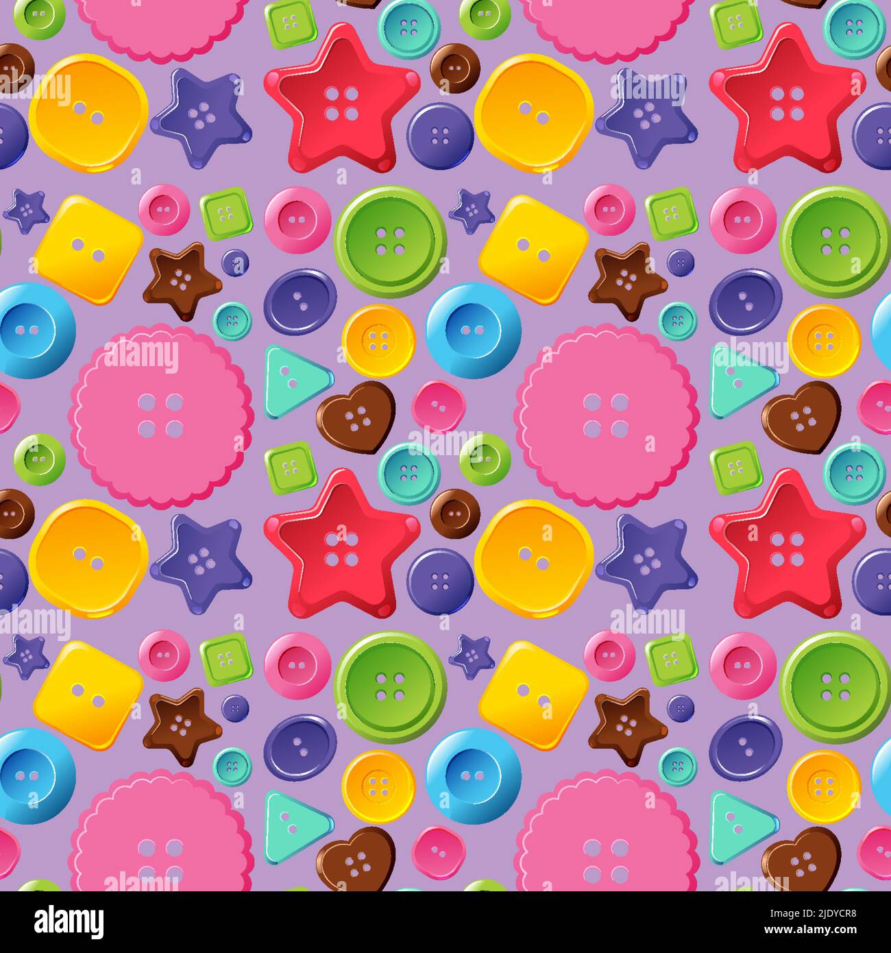 Colourful buttons seamless pattern illustration Stock Vector Image ...