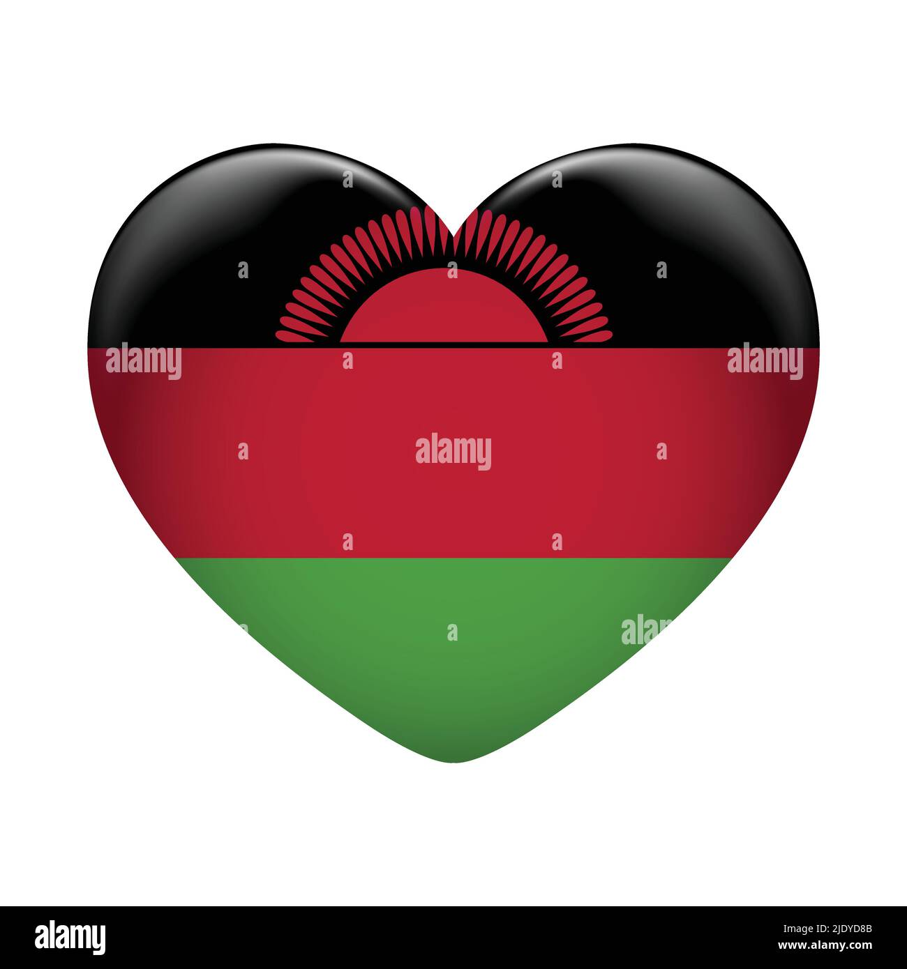 Malawi flag icon isolated on white background. Malawi flag. Flag icon ...
