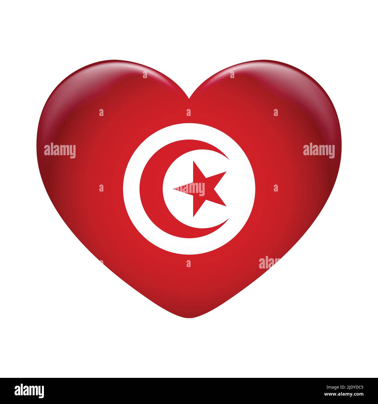 Tunisia flag icon isolated on white background. Tunisia flag. Flag icon ...