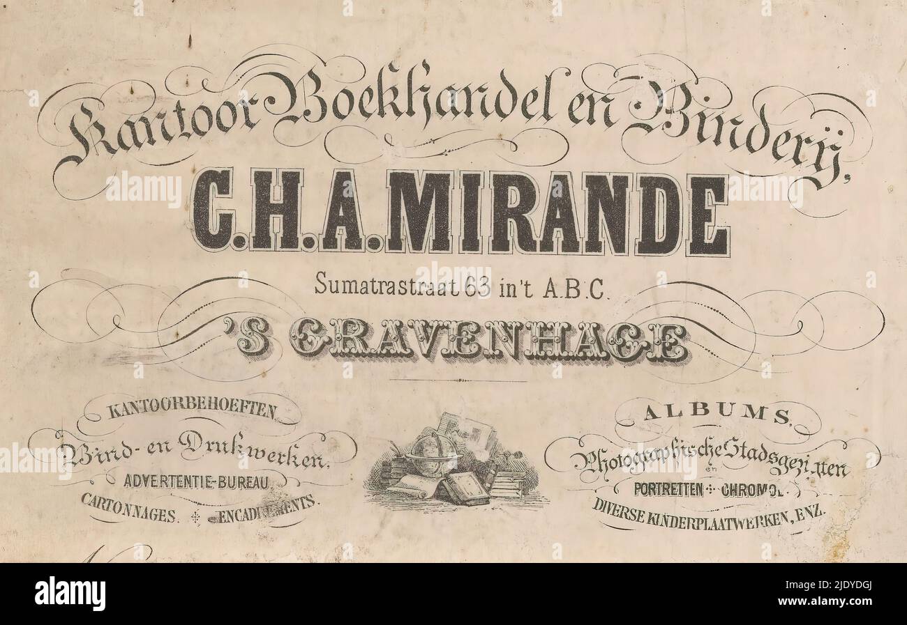 Bookbinding shop christiaan hendrik adriaan mirande hi-res stock ...