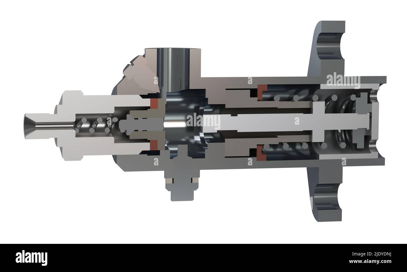 Automotive fuel pump isolated on white background 3D illustration ...