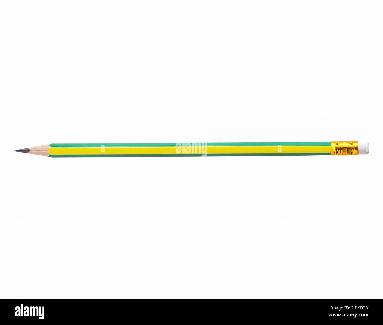 Top view with colorful pencil isolated on white background Stock Photo ...