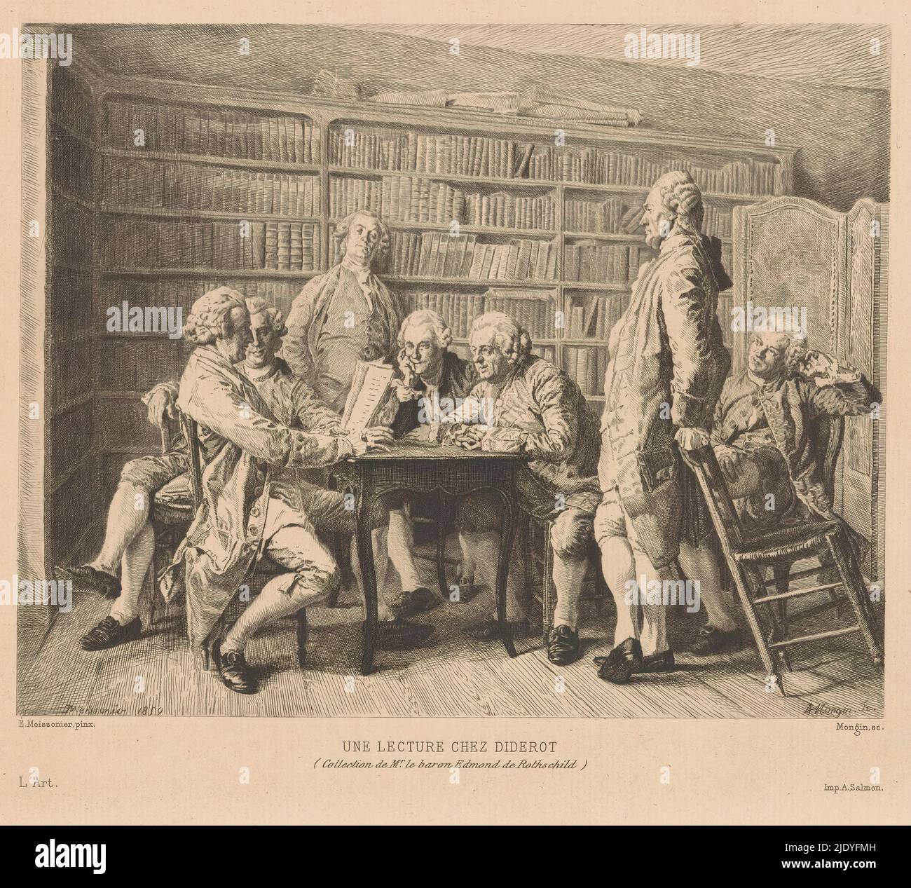 Une lecture chez diderot hi-res stock photography and images - Alamy