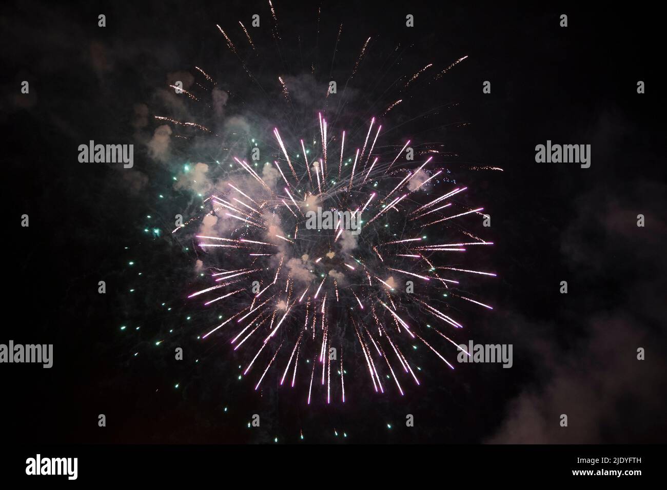 Firecracker sparks happy new hi-res stock photography and images - Alamy