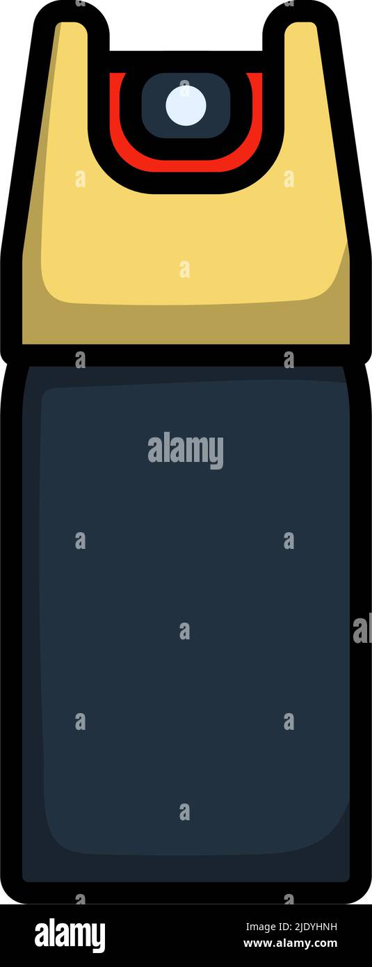 Pepper Spray Icon. Editable Bold Outline With Color Fill Design. Vector ...
