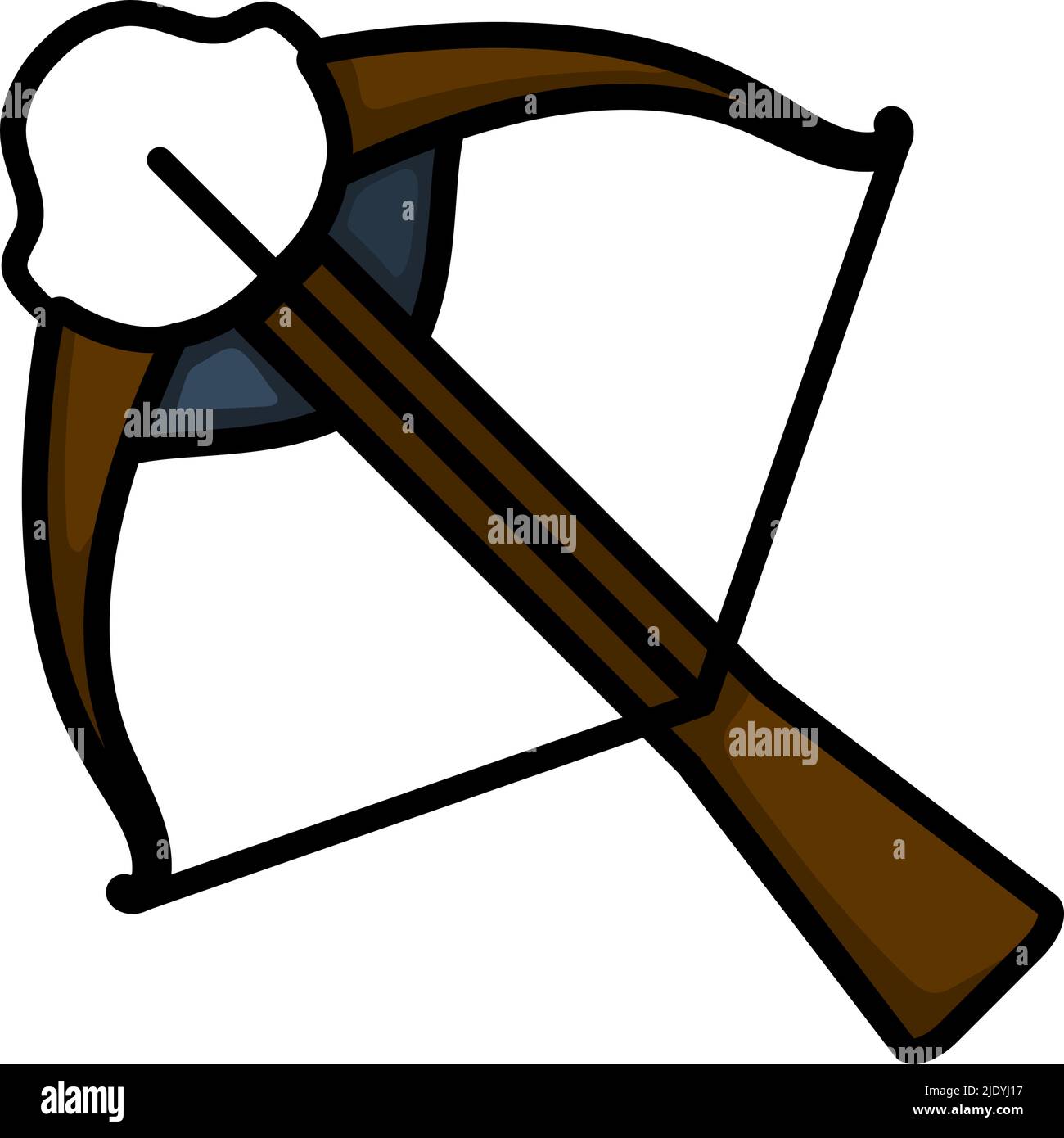 Crossbow Icon. Editable Bold Outline With Color Fill Design. Vector ...