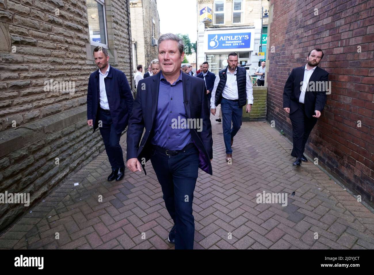 Labour leader Sir Keir Starmer arrives to meet with new Wakefield MP ...