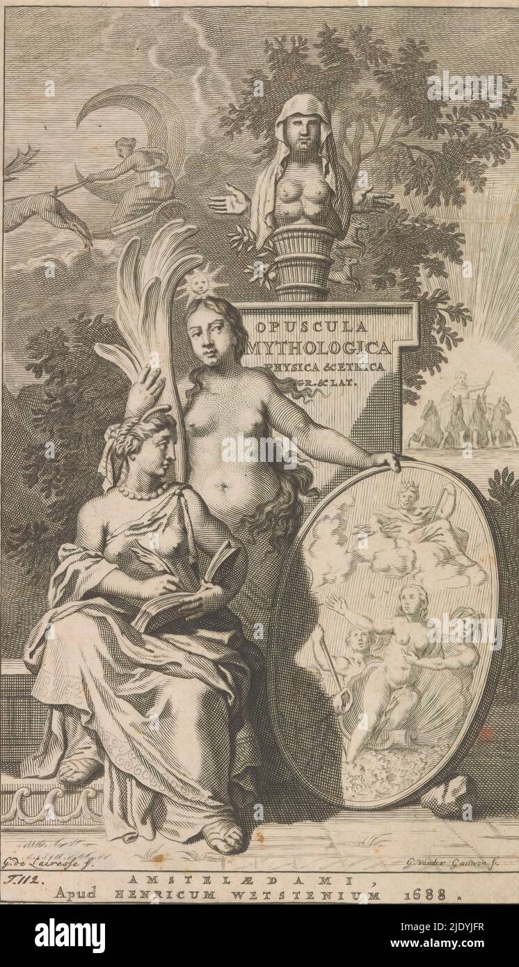 Truth shows a writer the birth of Venus, Title page for: Opuscula ...