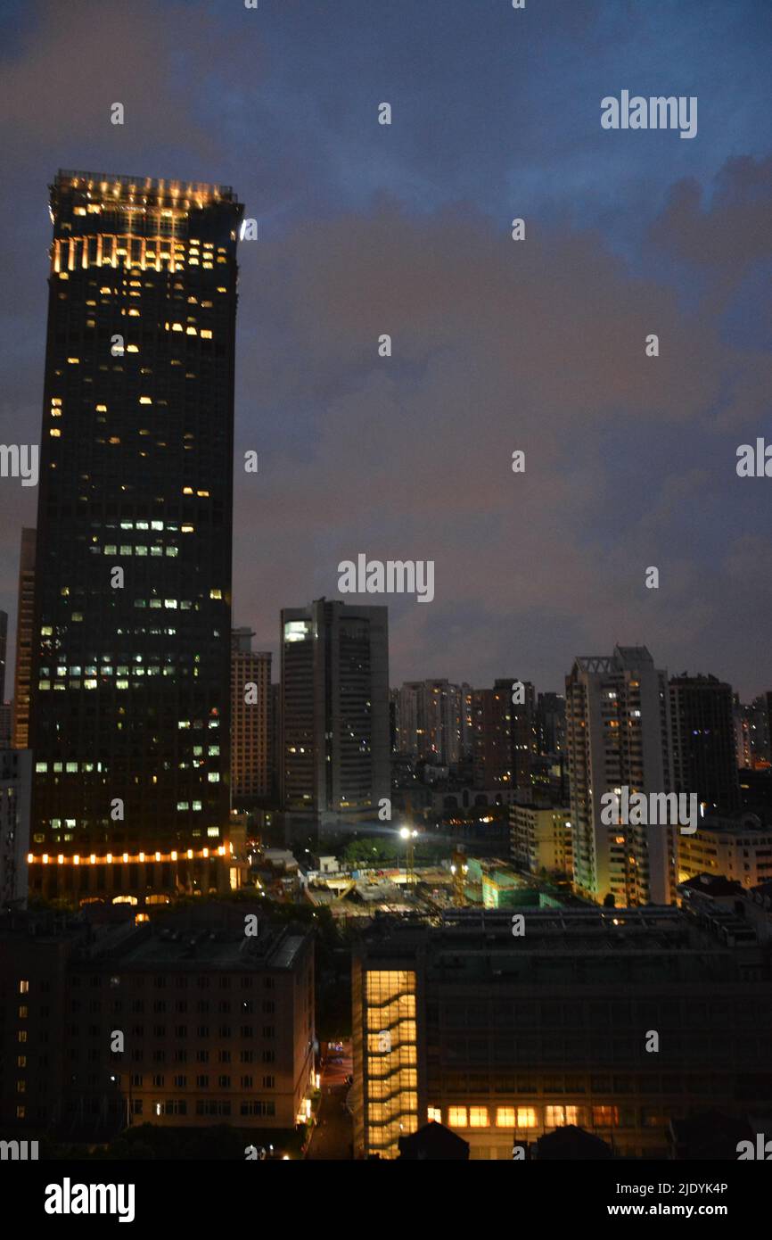 Explore the city of Shanghai - Day and Night Views Stock Photo - Alamy