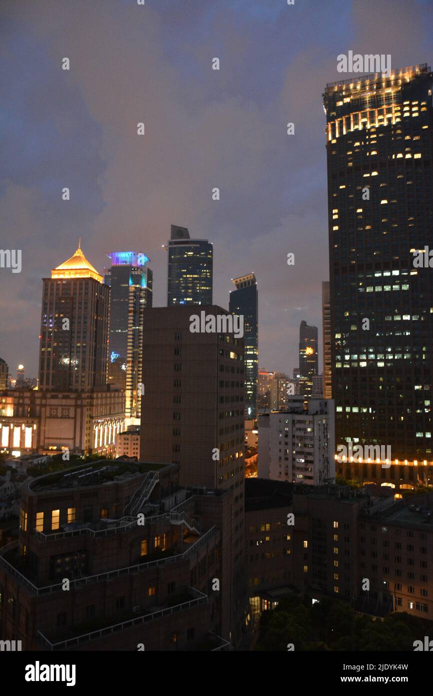 Explore the city of Shanghai - Day and Night Views Stock Photo - Alamy