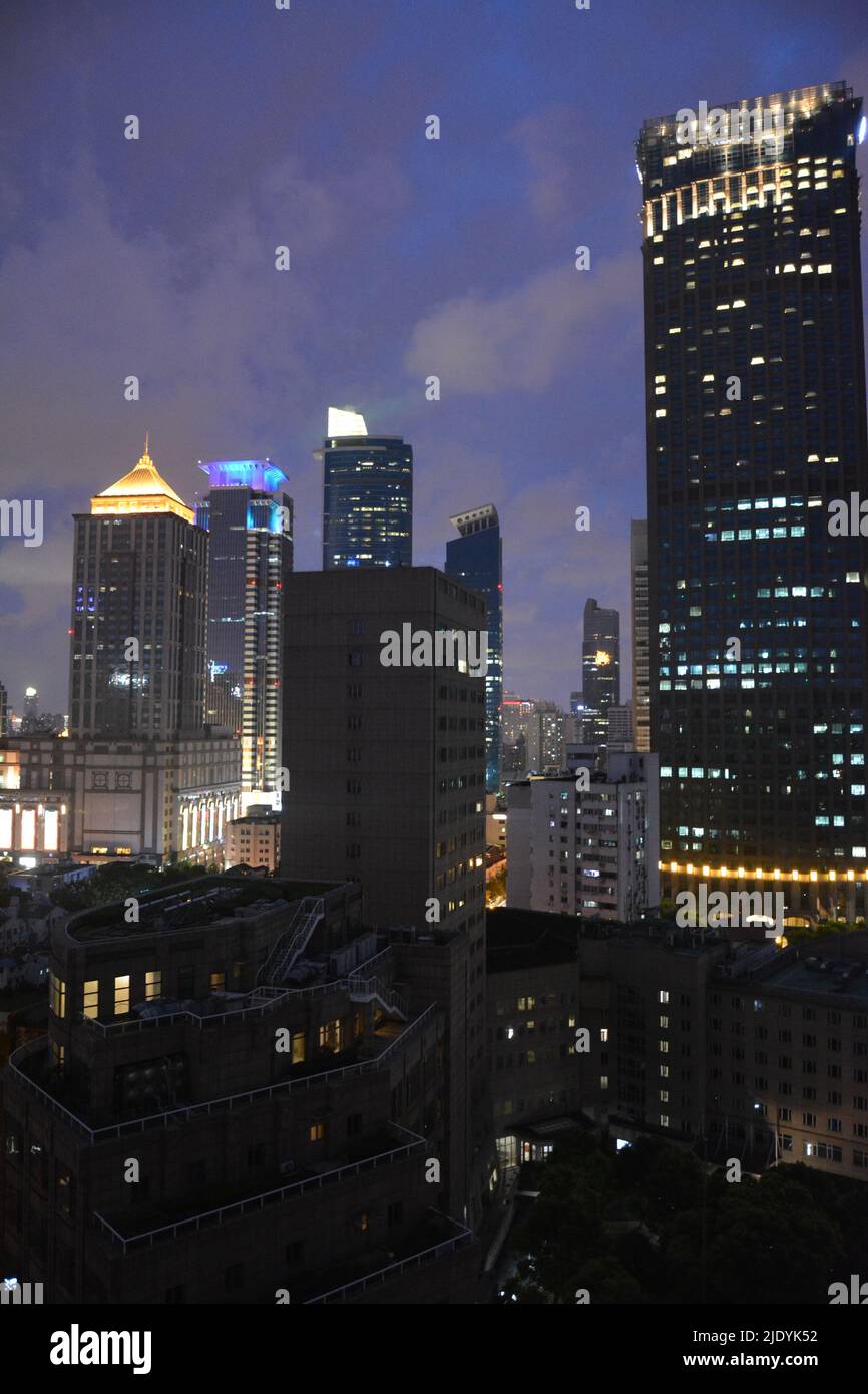 Explore the city of Shanghai - Day and Night Views Stock Photo - Alamy