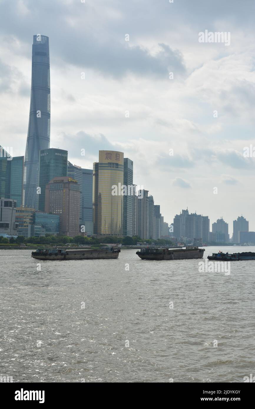 Explore the city of Shanghai - Day and Night Views Stock Photo - Alamy